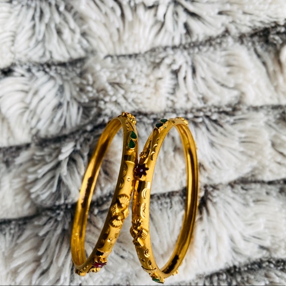 Accessories | New 22k Solid Gold Bangles Bracelets For Kids | Poshmark